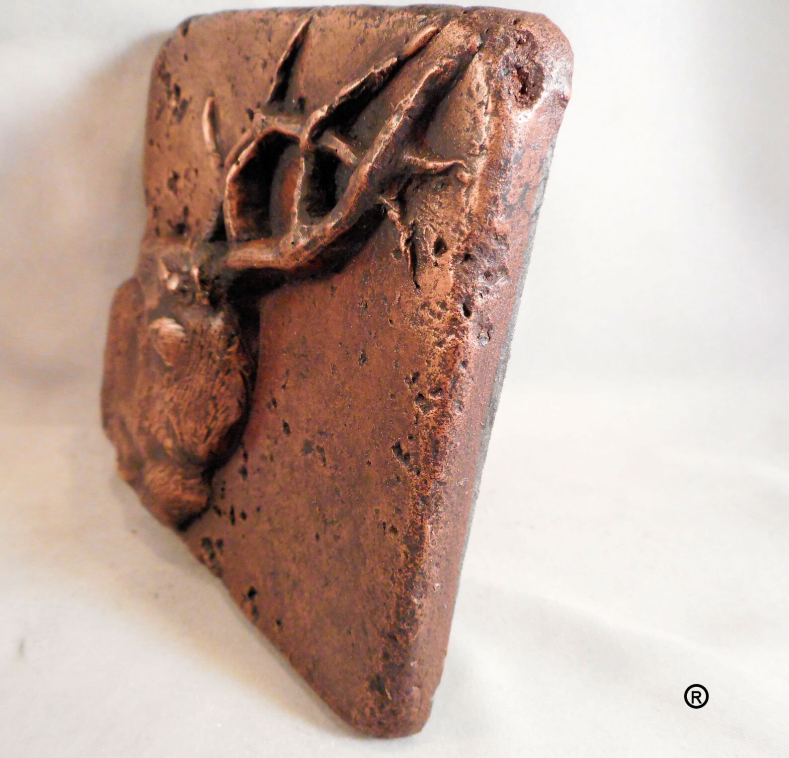 Copper Wildlife elk 4x4 Decorative Wall Tile by - Etsy