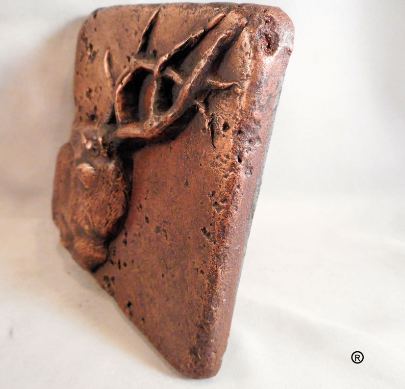 Copper Wildlife elk 4x4 Decorative Wall Tile by - Etsy