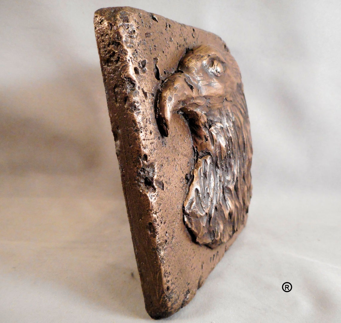 Bronze Wildlife eagle 4x4 Decorative Wall Tile | Etsy