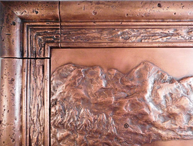 The Olde Wagon Backsplash Mural (copper) - Etsy