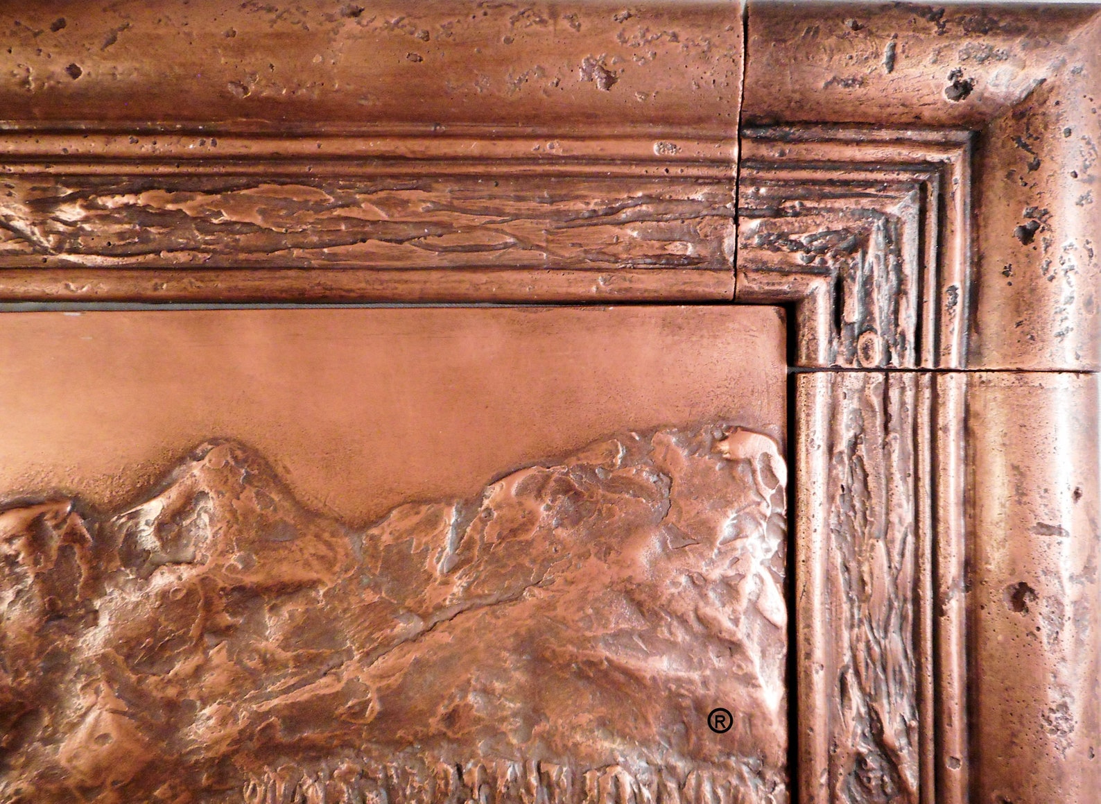The Olde Wagon Backsplash Mural (copper) - Etsy