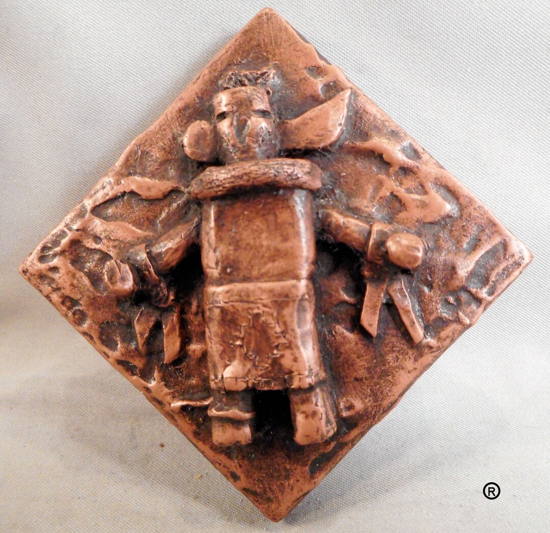 Copper Kachina Decorative Dot (rain Priest) - Etsy