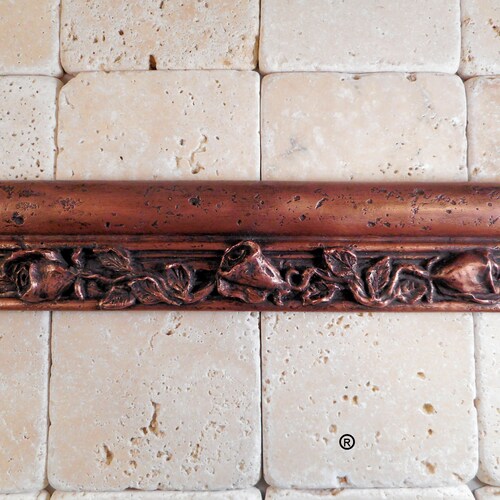 Antiqued Copper Leaves Chair Rails | Etsy