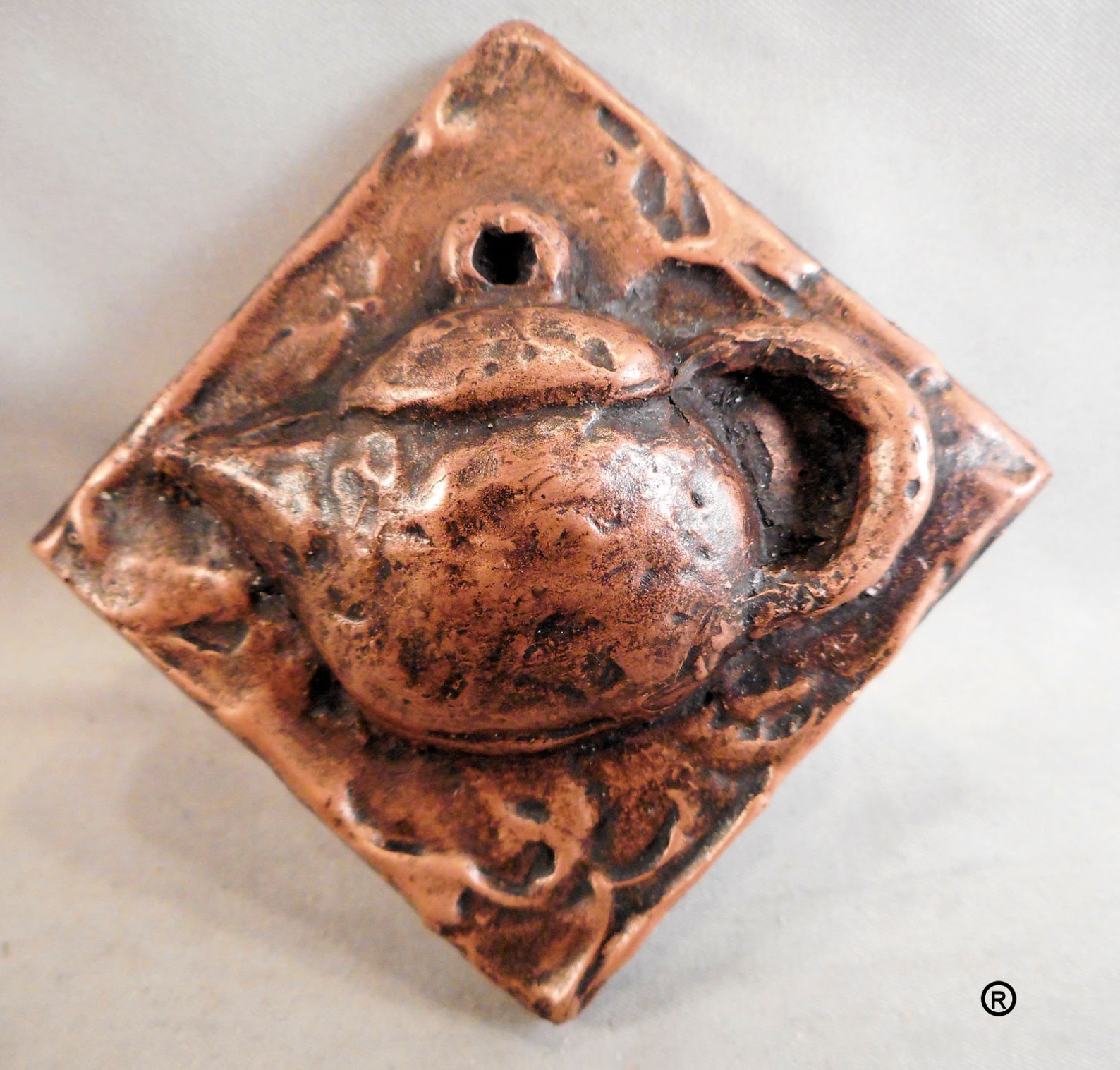 Copper Teapot Decorative Tile Dots (set of 3) - Etsy