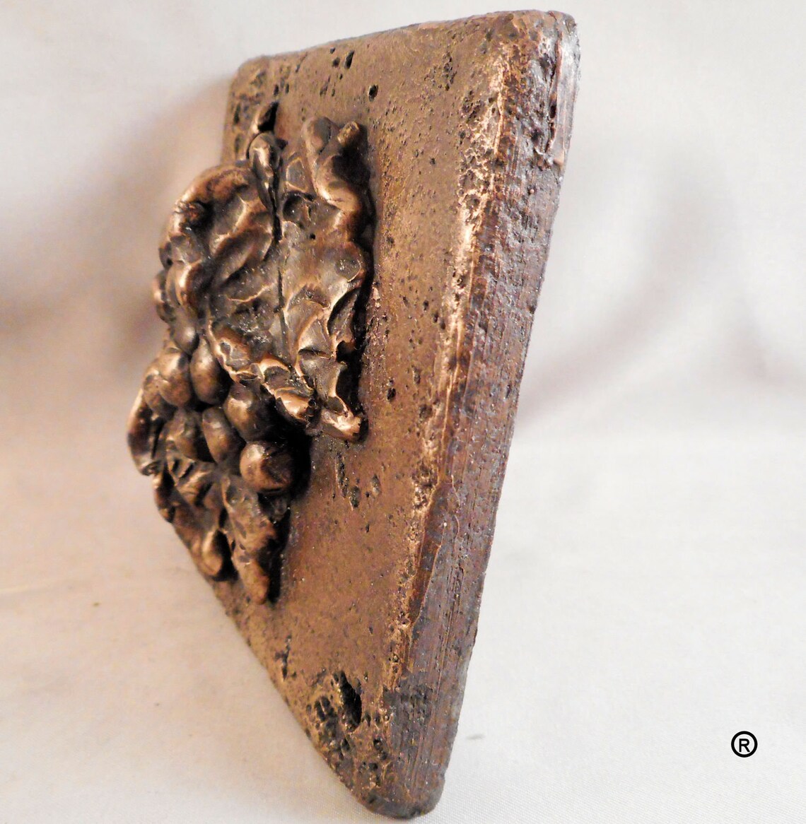 Bronze 4x4 Grapes One Decorative Metal Wall Tile - Etsy