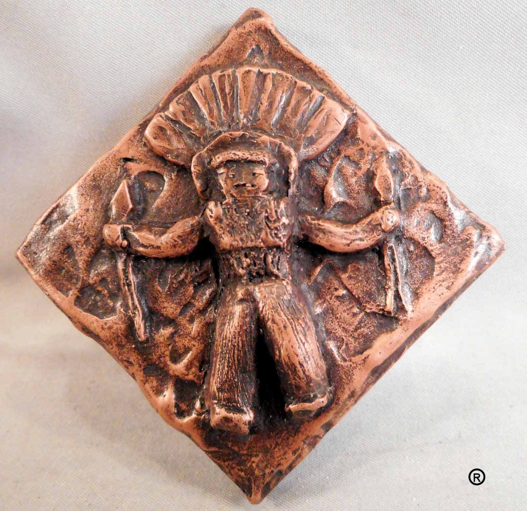 Copper Kachina Decorative Dot hemis by Metal Tile Arts - Etsy