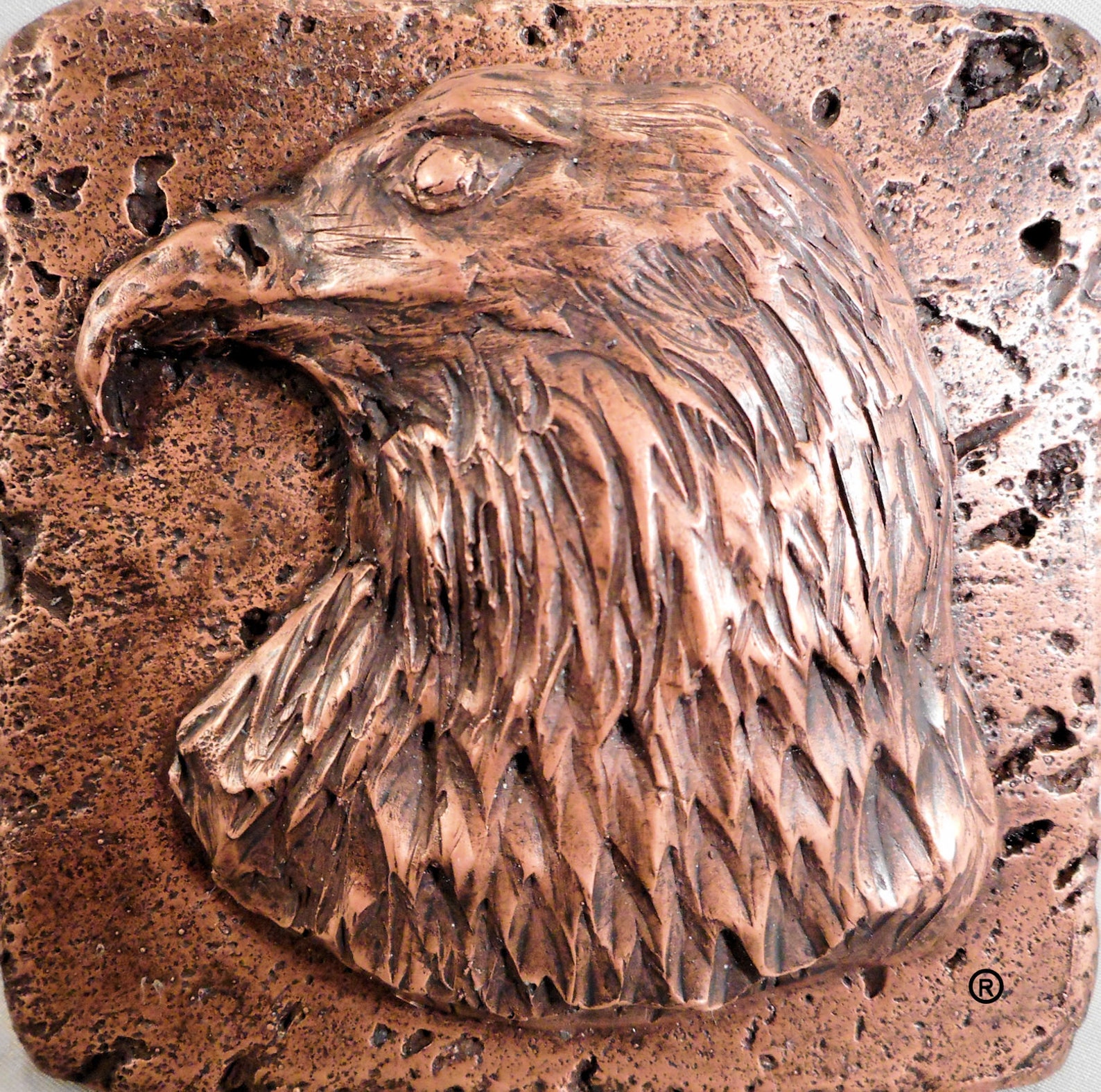 Copper Wildlife (eagle) 4"x4" Decorative Wall Tile - Etsy