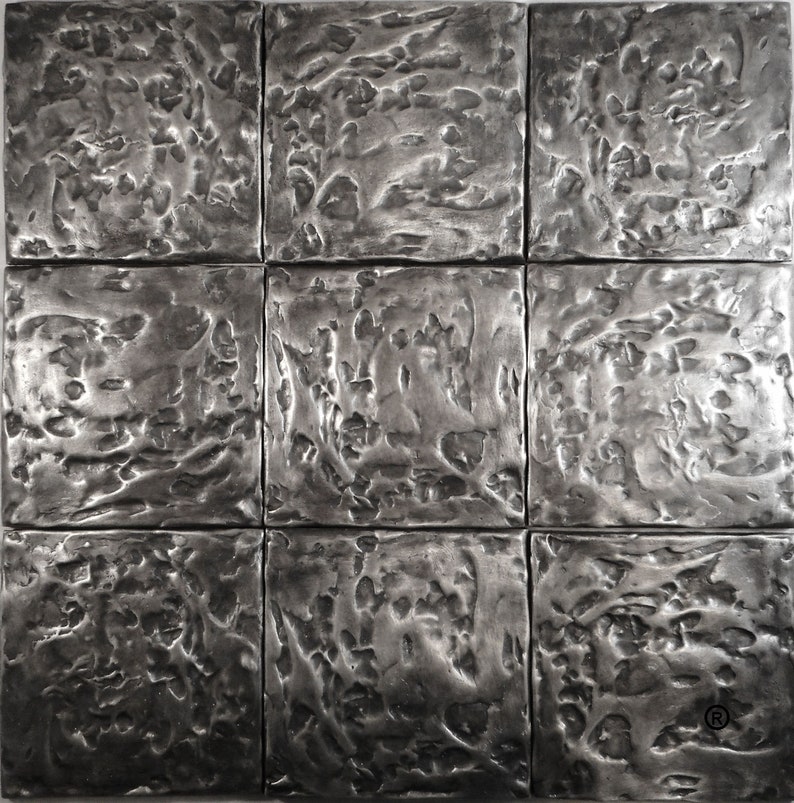 Tuscany Nickel/silver 4"x4" Wall Tiles - Etsy
