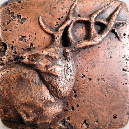 Copper Wildlife bear 4x4 Decorative Wall Tile by - Etsy