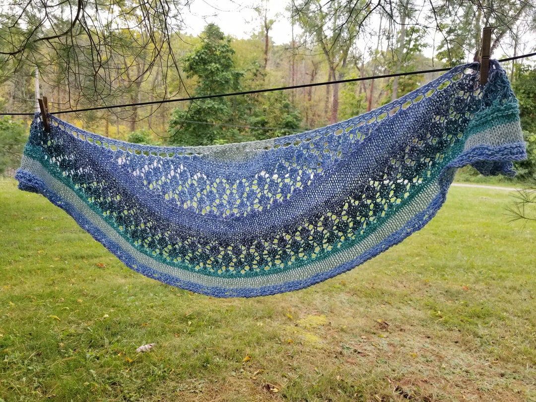 Beautiful Hand Knit Scarf, Serenity Scarf - Etsy
