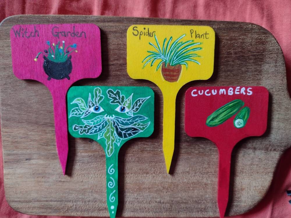 Plant Labels, Plant Signs, Plant Tags, Pot Plant Signs, Veggie Patch ...