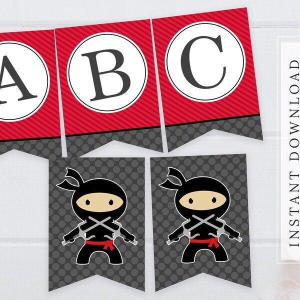 Ninja Banner - Etsy