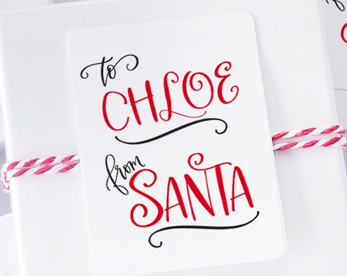 From Santa Gift Tags, Editable Christmas Gift Tags, Printable Christmas ...