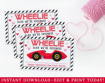 You're a Wheelie Good Friend Tags,printable Valentine's Day Tags ...