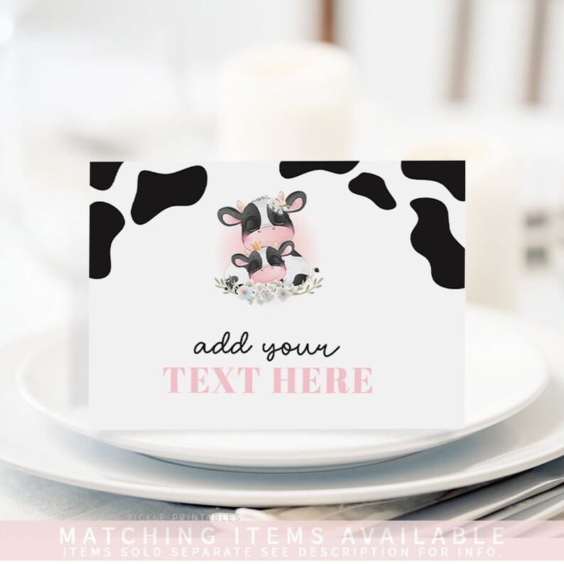 Editable Holy Cow Baby Shower Thank You Tags, Thank Moo for Coming, Cow ...