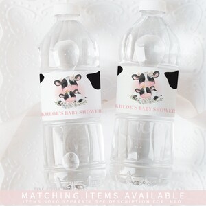 Cow Ear Tag Baby Shower Thank You Tags, Thank Moo for Coming, Cow Thank ...