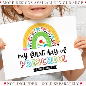 First Day of School Sign Printable, Printable First Day of VPK Sign ...