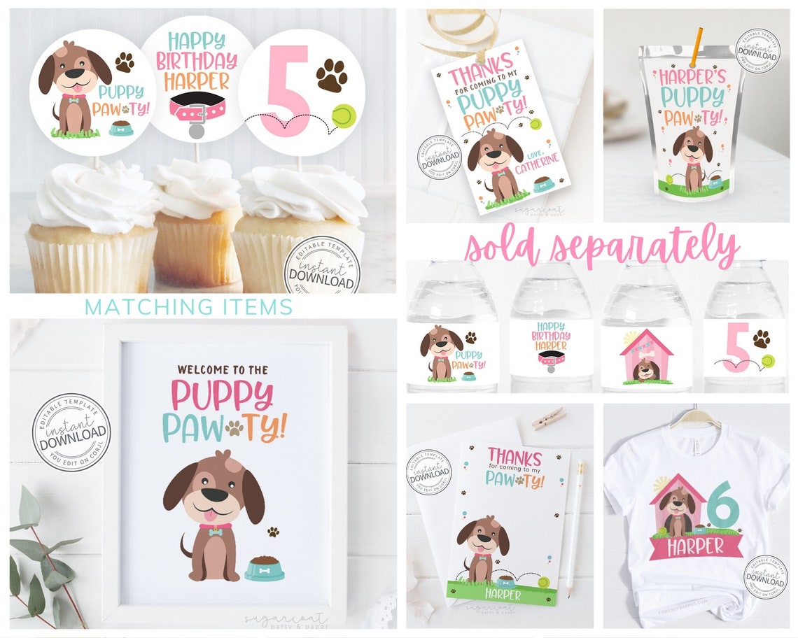Printable Give a Dog a Bone Game, Pin the Tail on the Puppy Game, Pin ...