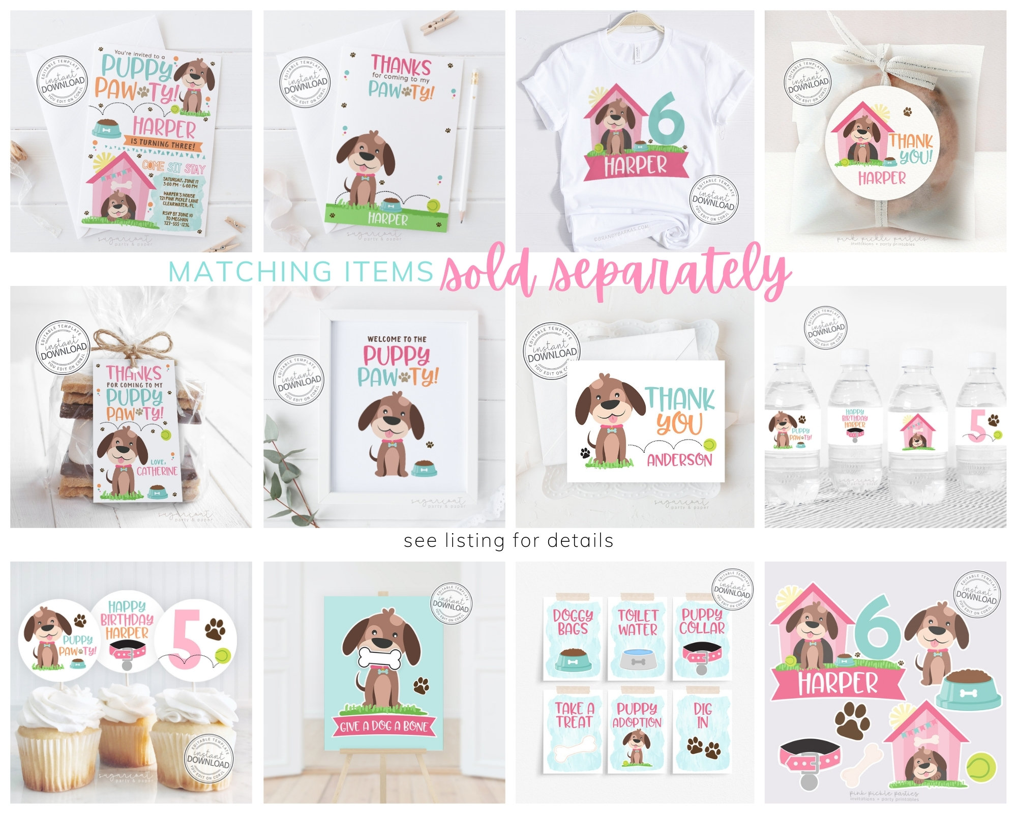 Printable Give a Dog a Bone Game, Pin the Tail on the Puppy Game, Pin ...
