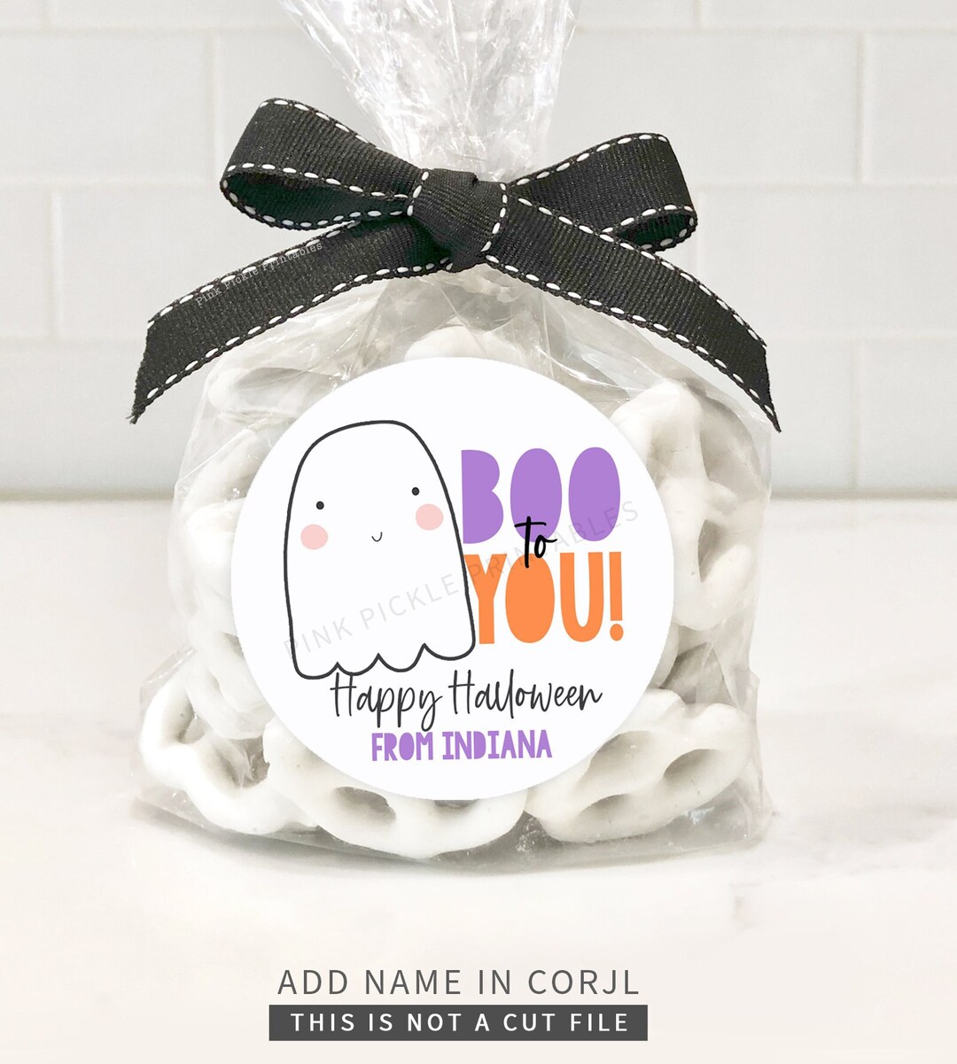 Cute Ghost Halloween Tags for Kids, Halloween Gift Tags Printable ...
