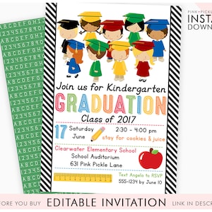 Preschool Graduation Invitation Preschool Invitation - Etsy