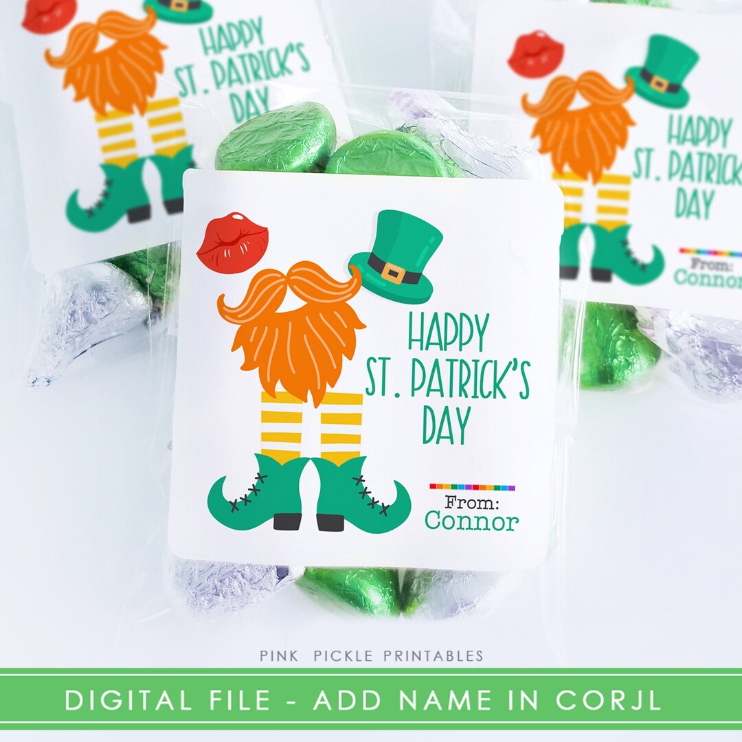 Editable St Patricks Day Tags, Kids St Patricks Day Stickers, Boy ...