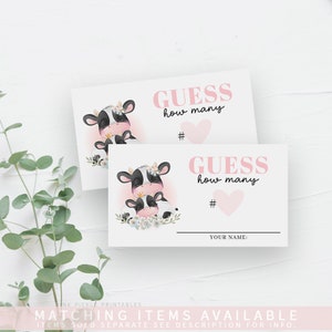 Cow Ear Tag Baby Shower Thank You Tags, Thank Moo for Coming, Cow Thank ...