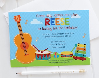 Elvis Inspired Party Invitation Printable Birthday Party - Etsy