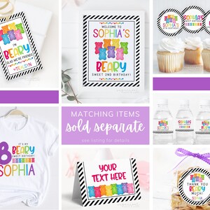 Gummy Bear Birthday Party Welcome Sign, Gummy Bear Party, Birthday ...