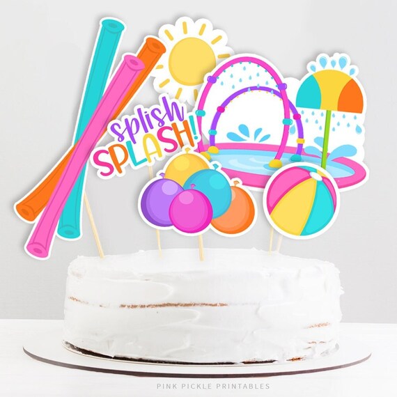 Printable Splash Pad Cake Topper Splash Park Cake Topper - Etsy Hong Kong