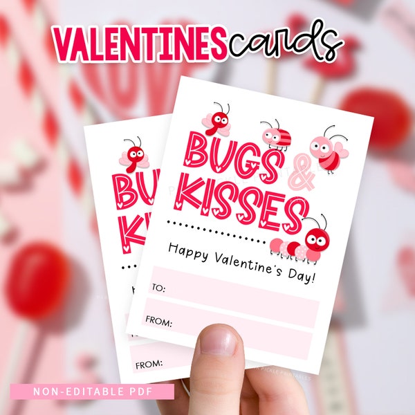 Bugs and Kisses Printable - Etsy