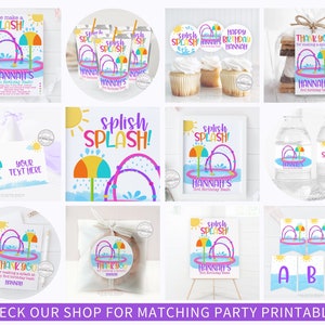Editable Splash Pad Juice Labels, Spray Park Juice Label Template ...