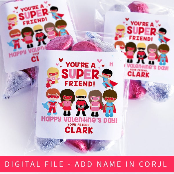 Superhero Valentine - Etsy