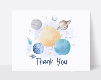 Galaxy Planets Outer Space Solar System Thank You Personalized - Etsy