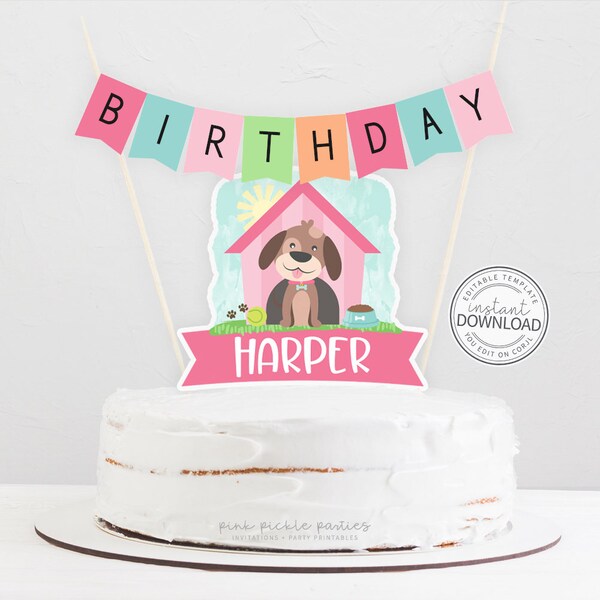 Dog Cake Topper - Etsy