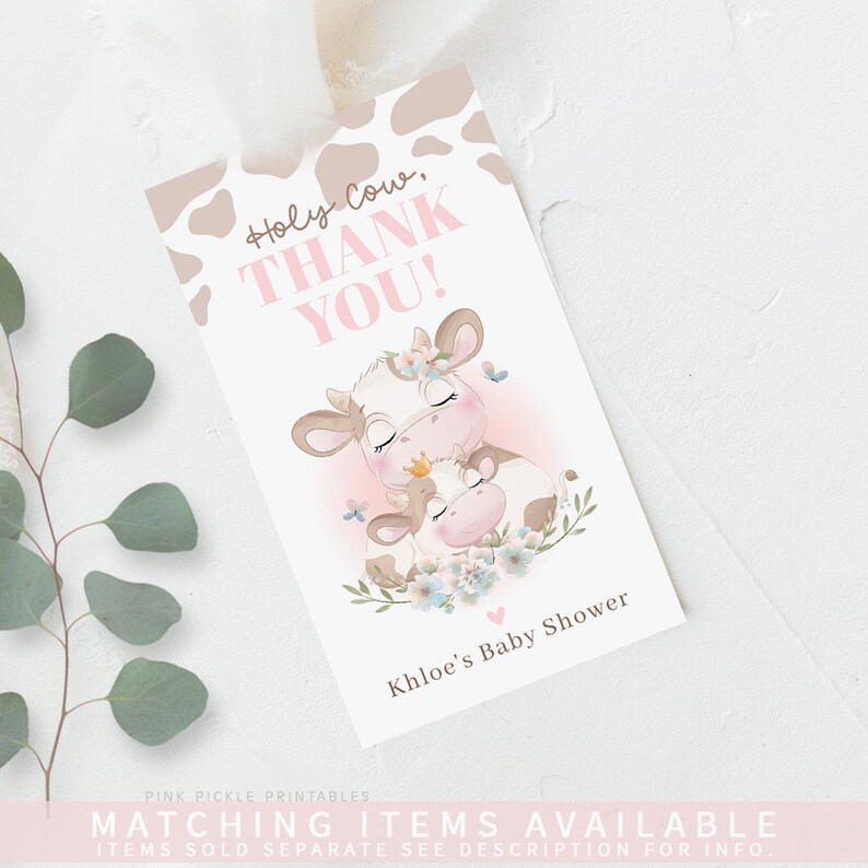 Editable Cow Baby Shower Food Tent Card Cow Food Label Cow - Etsy