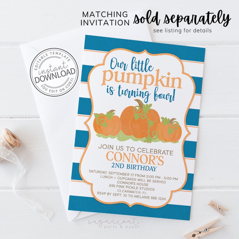 Editable Pumpkin Favor Tags, Pumpkin Favor Sticker, Pumpkin Gift Tag ...