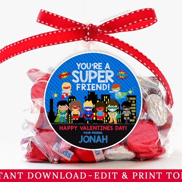 Superhero Valentine - Etsy