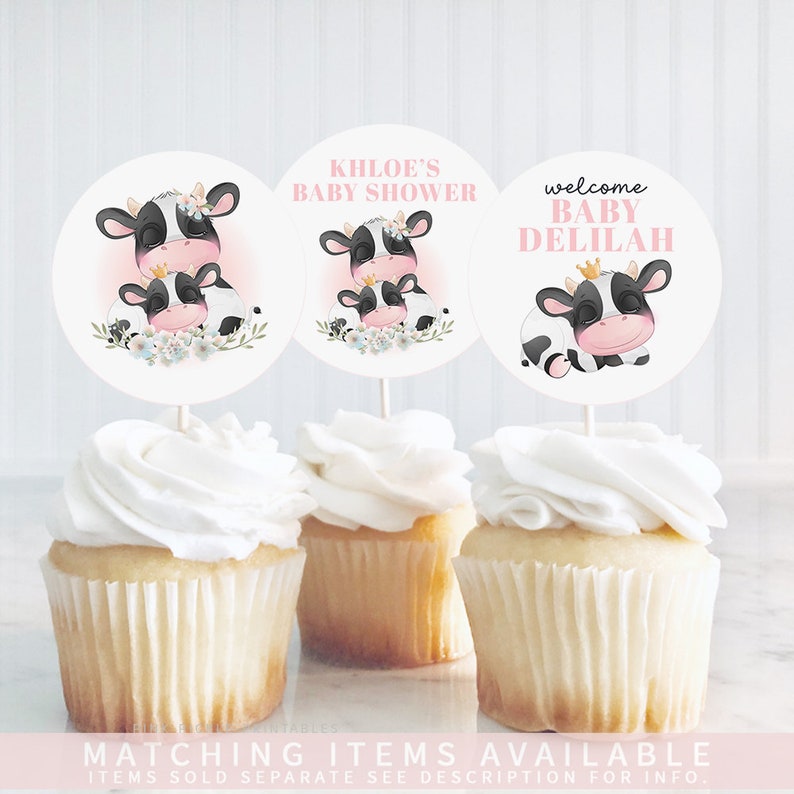 Cow Ear Tag Baby Shower Thank You Tags Thank Moo for Coming - Etsy