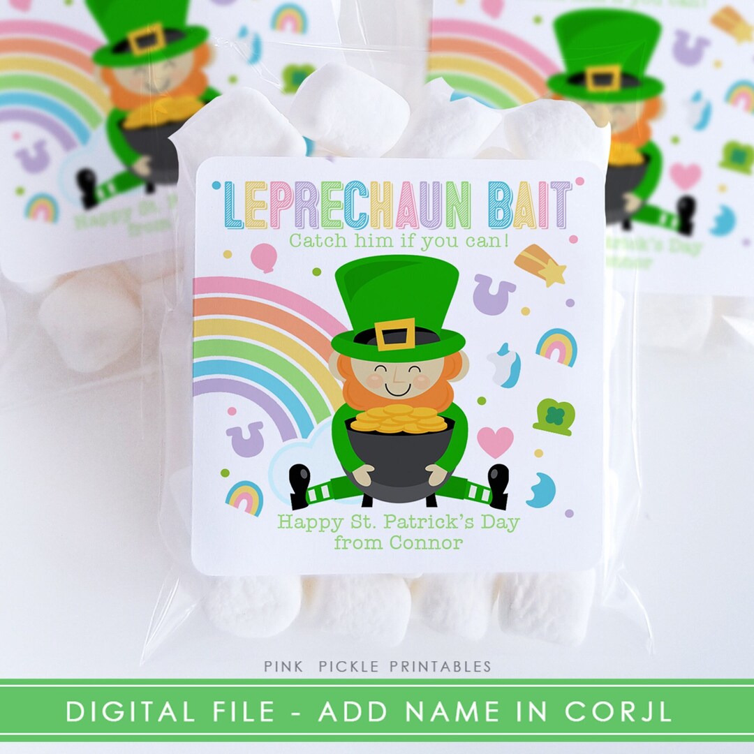 Editable St Patricks Day Tags, Leprechaun Bait Tag, Kids St Patricks ...
