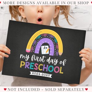 First Day of School Sign Printable, Printable First Day of VPK Sign ...