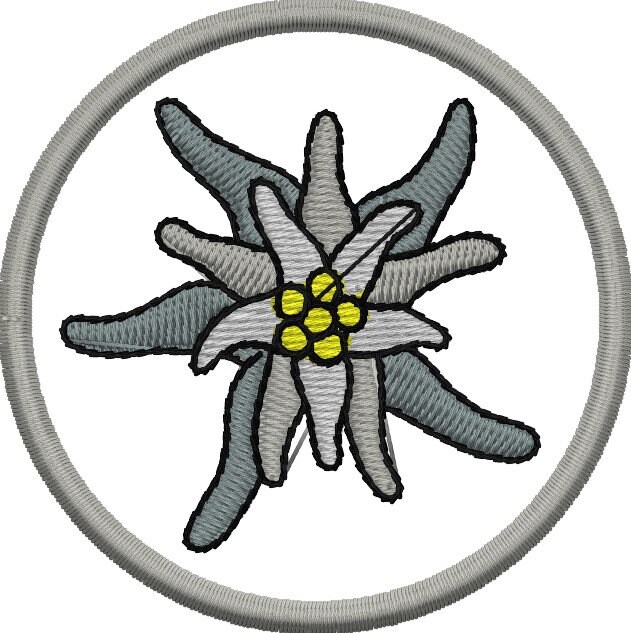 Machine Embroidery Design Edelweiss Patch, Pendant - Etsy UK