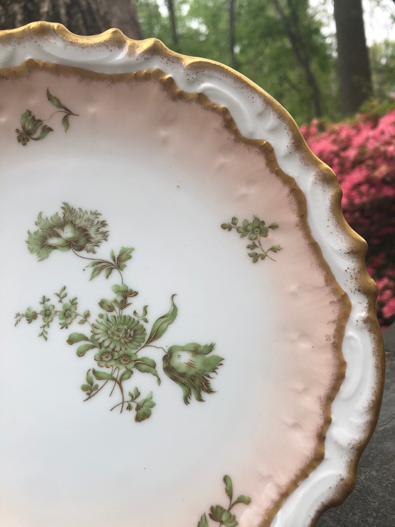 Antique English Serving Plate Elbogen Gilded Fancy Plate | Etsy