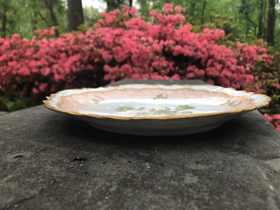 Antique English Serving Plate Elbogen Gilded Fancy Plate | Etsy