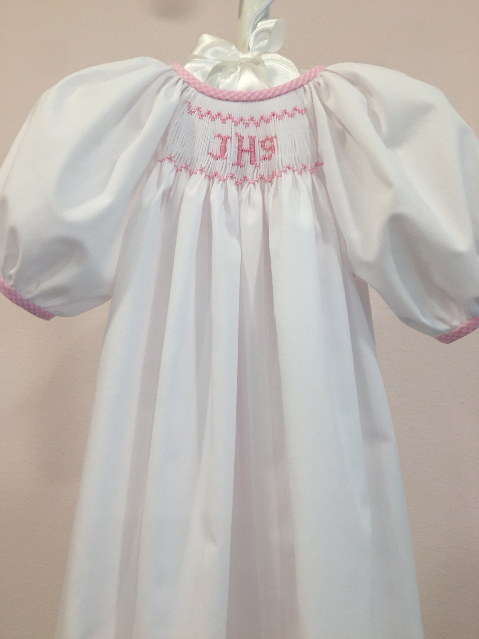Monogrammed Day Gown/infant - Etsy