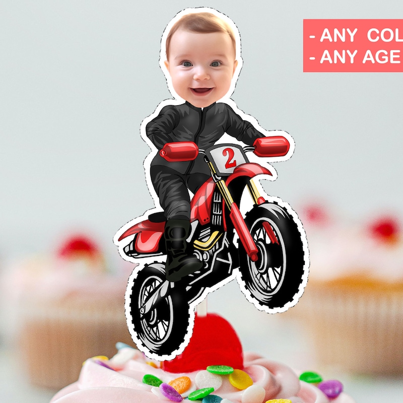 Motocross Cake Topper - Etsy Australia