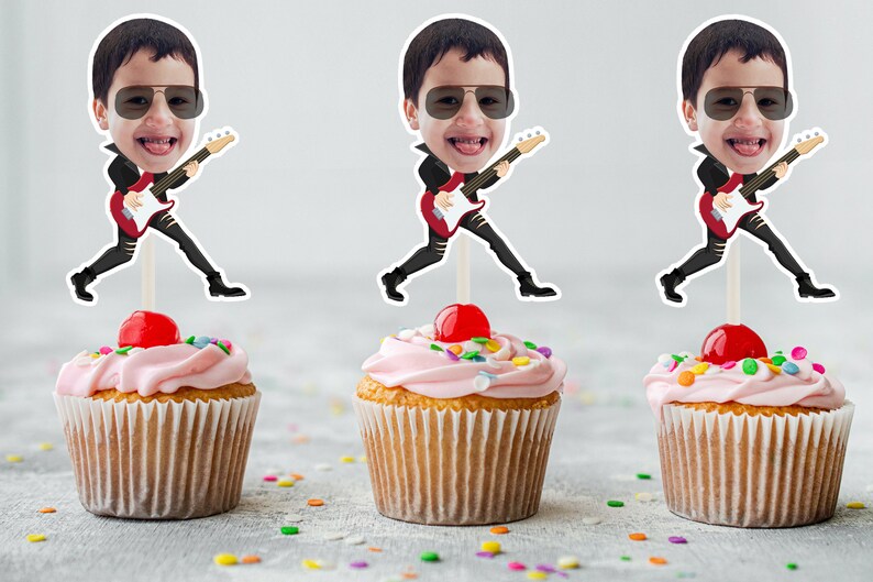 ROCKSTAR Cupcake Topper DIGITAL FILE Printable | Etsy