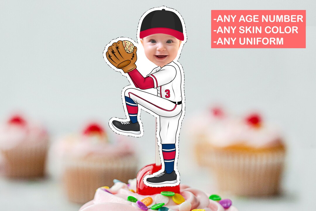 BASEBALL Pitcher Cupcake Topper (DIGITAL FILE) , Printable ...