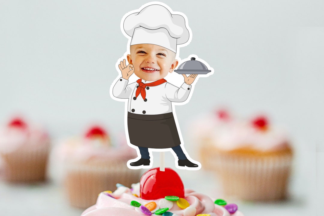 CHEF Cupcake Topper (DIGITAL FILE) , Printable Cupcaketopper ...