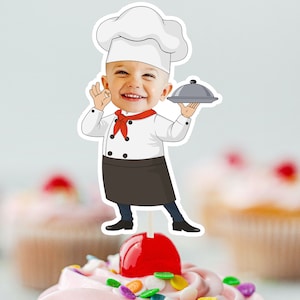 Chef Cupcake Toppers - Etsy